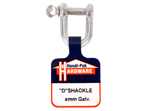Handi-Pak Hardware D Shackle Galvanised 8mm | NZ Farm Source