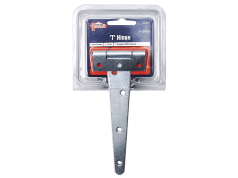 Handi-Pak Hardware T Hinge Light Z/Plated 150mm 2 Pack | NZ Farm Source