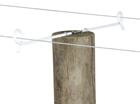 Gallagher Top Mount Double End Pigtail Offset 800mm | NZ Farm Source