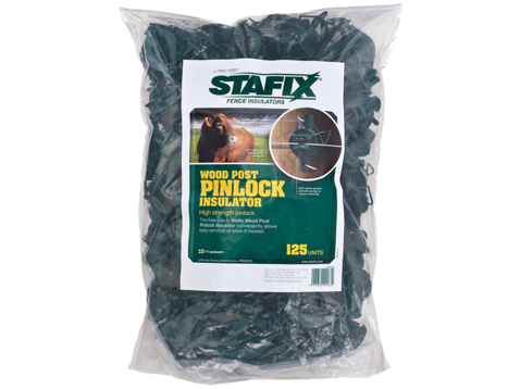 Stafix Wood Post Pinlock Insulator 125 pack | NZ Farm Source