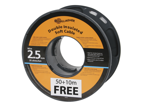 Gallagher Underground Cable 2.5mm x 50m Plus 10m Free | NZ Farm Source