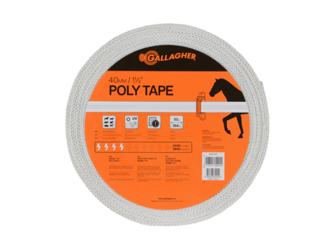 Gallagher 40mm Poly Tape 50m | NZ Farm Source