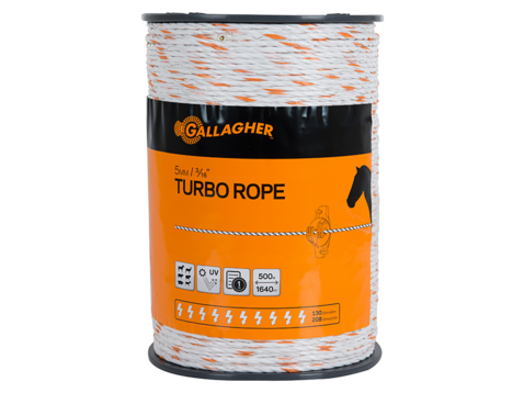 Gallagher 5mm Turbo Rope 500m | NZ Farm Source