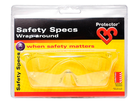 Protector Safety Spectacles Wraparound Amber | NZ Farm Source
