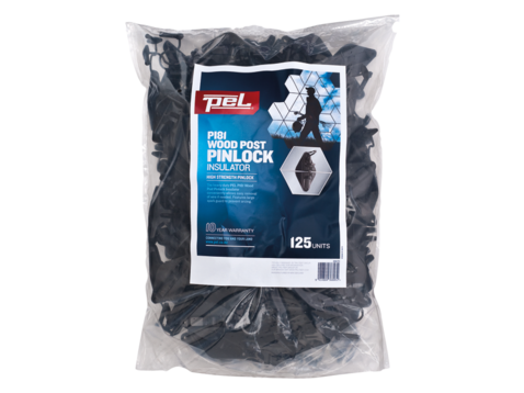 PEL Wood Post Pinlock Insulator 125 pack | NZ Farm Source