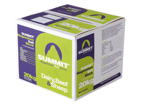 Summit Magnesium Salt Block 20kg | NZ Farm Source