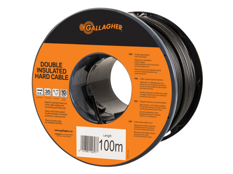 Gallagher Double Insulated 2.5mm Hard Cable 100m | NZ Farm Source
