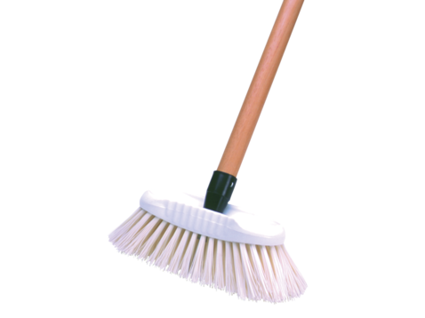 Brushworks Nylon Scrub Brush with Handle | NZ Farm Source