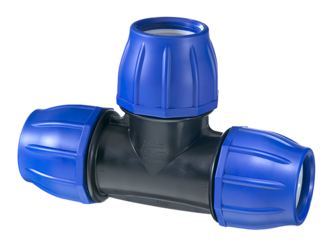 RX Plastics Metric Tee Comp Fitting 40mm | NZ Farm Source