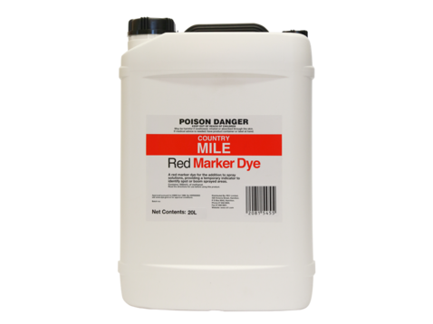 Country Mile Spray Marker Dye Red 20L | NZ Farm Source