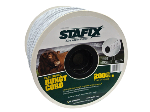 Stafix Bungy Gate Cord 200m | NZ Farm Source