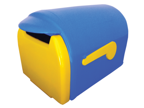 Performance Products Rural Letterbox Blue/Yellow | NZ Farm Source
