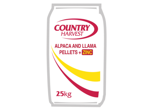 Country Harvest Alpaca Pellets + Zinc 25kg | NZ Farm Source
