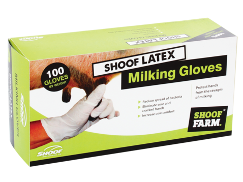 Shoof Milking Gloves Latex Small 100 Pack | NZ Farm Source