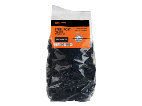 Gallagher Steel Post Pinlock Insulator 150 pack | NZ Farm Source
