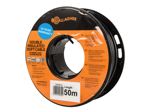 Gallagher Double Insulated 2.5mm Soft Cable 50m | NZ Farm Source