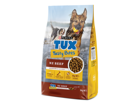 Purina Tux Tasty Bites Beef 8kg | NZ Farm Source