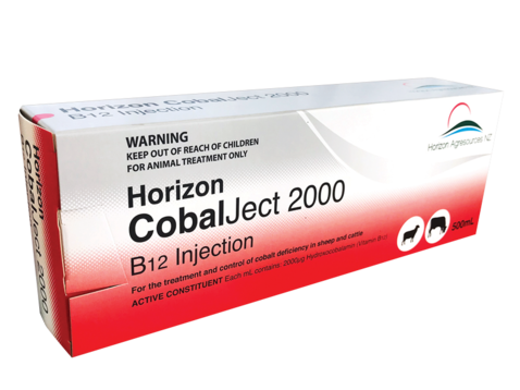 Horizon Agrisources CobalJect B12 2000 Injection 500ml | NZ Farm Source