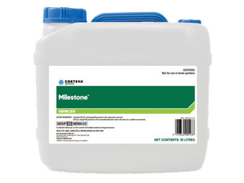 Corteva Milestone Herbicide 10L | NZ Farm Source