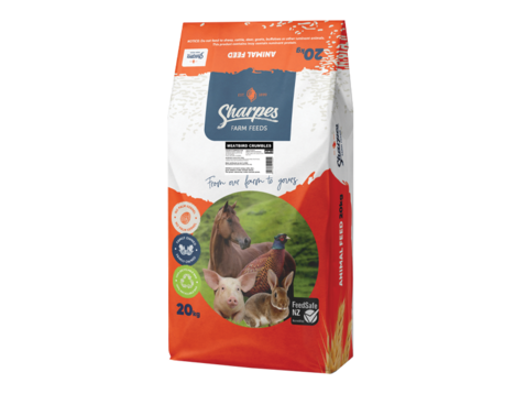 Sharpes Meatbird Crumbles 20kg | NZ Farm Source