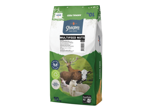 Sharpes Multifeed Nuts 10kg | NZ Farm Source