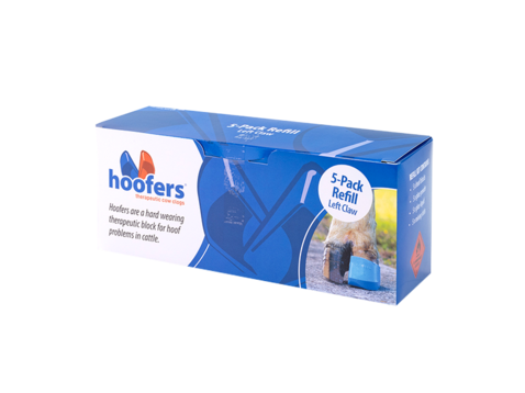 Shoof Hoofers Refill Left Blue 5 Pack | NZ Farm Source