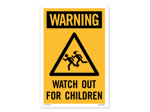 Lynn River Children Hazard Sign | NZ Farm Source