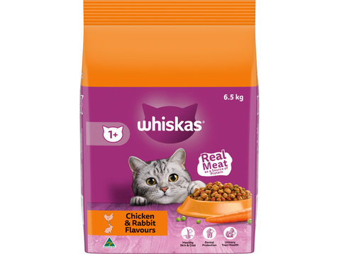 Whiskas Vitabite Chicken & Rabbit Cat Food 6.5kg | NZ Farm Source