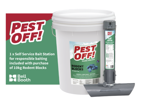 Pestoff Rodent Block 10kg + Self Serve Bait Station | NZ Farm Source